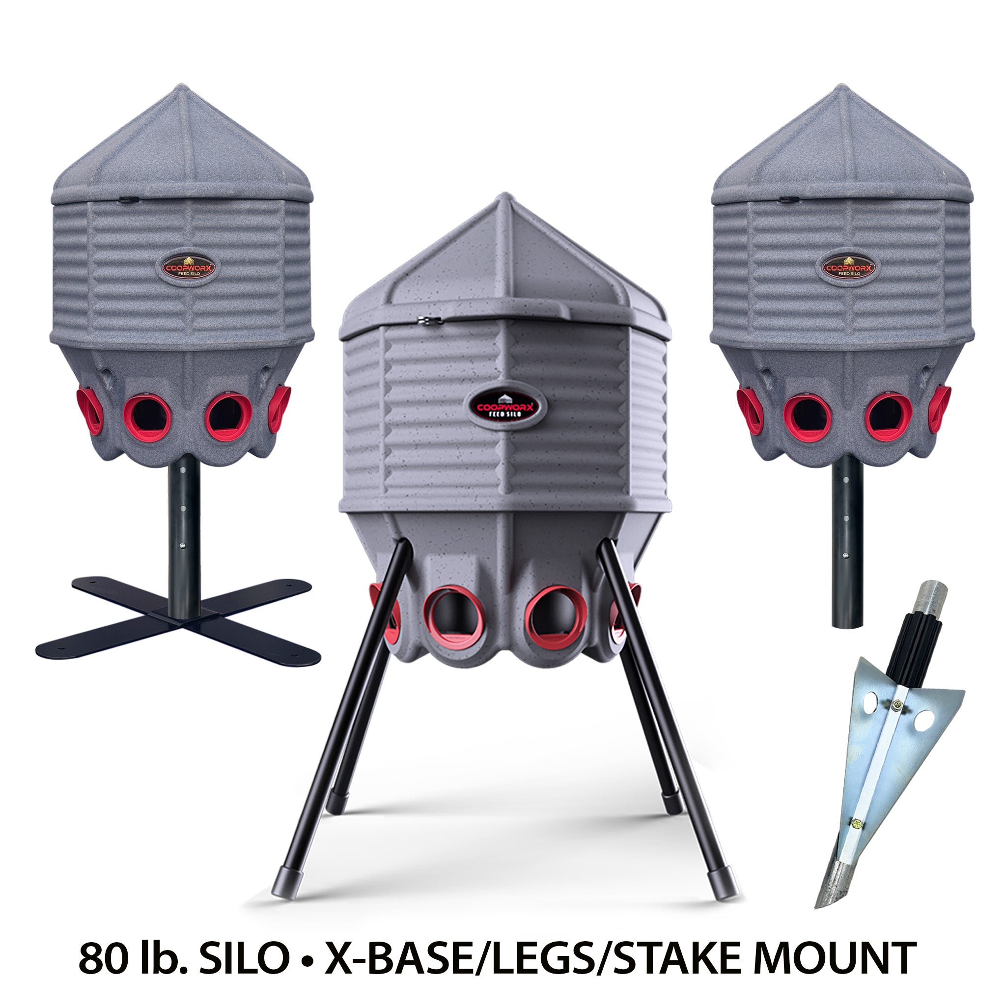 CoopWorx Feed Silo, 80 lb Capacity - My Pet Chicken