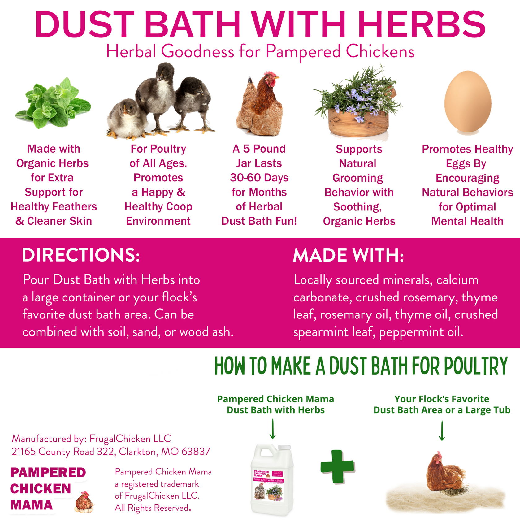 Bathing Dust With Herbs To Prevent & Repel Mites - 20 pounds - My Pet ...