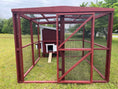 OverEZ Wooden 16 Ft. Chicken Run (8’W X 16’L X 6’3”H) - White - My Pet ...