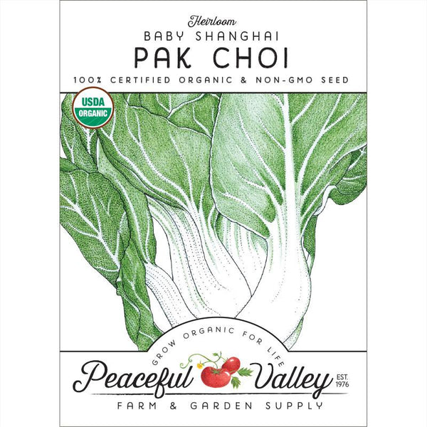 Pak Choi Baby Shanghai Greens Seeds (Organic) - My Pet Chicken