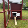 OverEZ 8' Wooden Chicken Run Extension Kit (8’W X 8’L X 6’3”H) - White ...