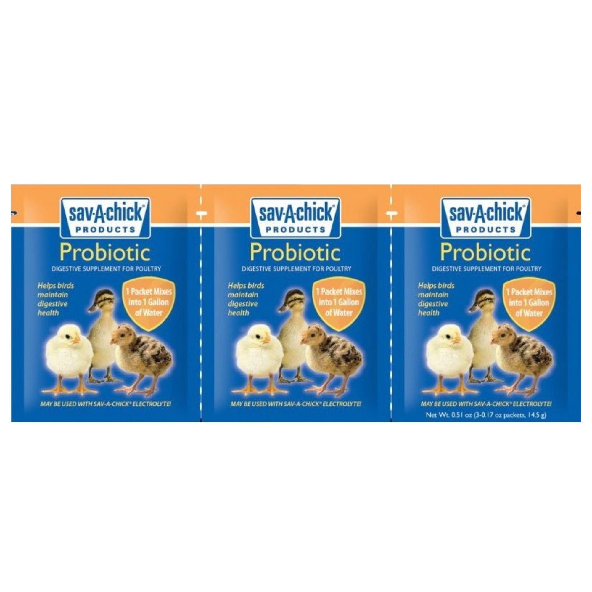 Sav-A-Chick Poultry Probiotic, Pack of 3 - My Pet Chicken