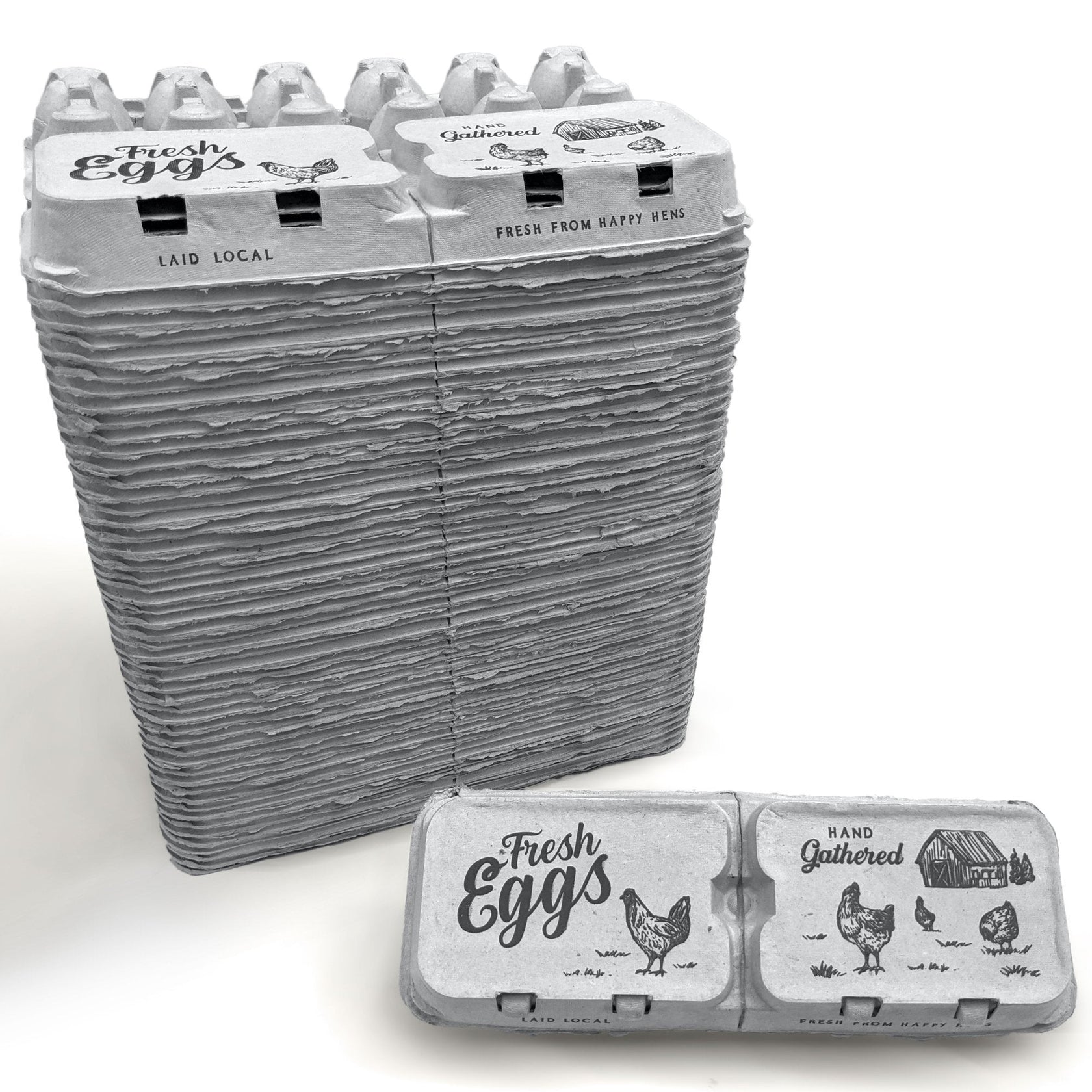 Split-Apart Egg Cartons - Securely Holds 6 or 12 Extra Large Eggs - 15 ...