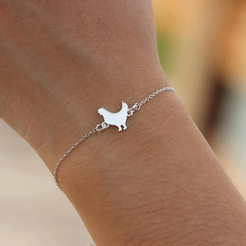 Sterling Silver Chicken Bracelet - My Pet Chicken